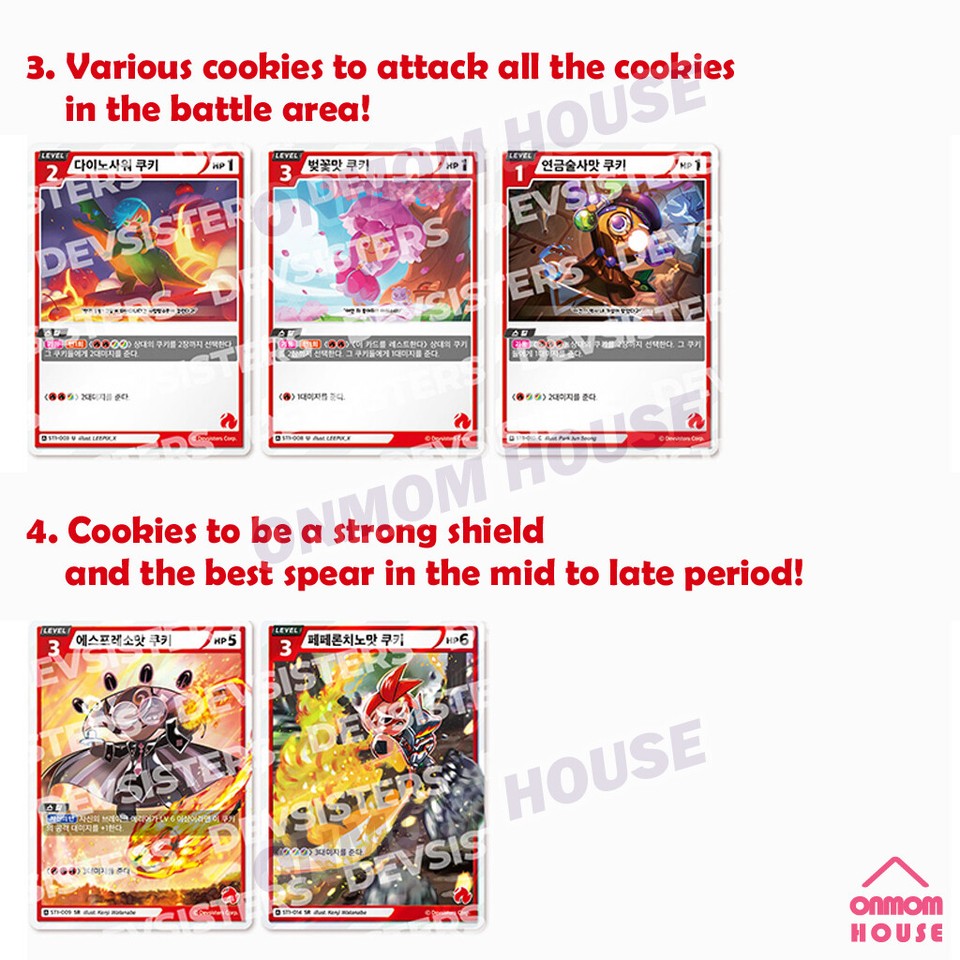 Cookie Run Braverse TCG Starter Deck 3 Styles Trading Card Game Korean ...