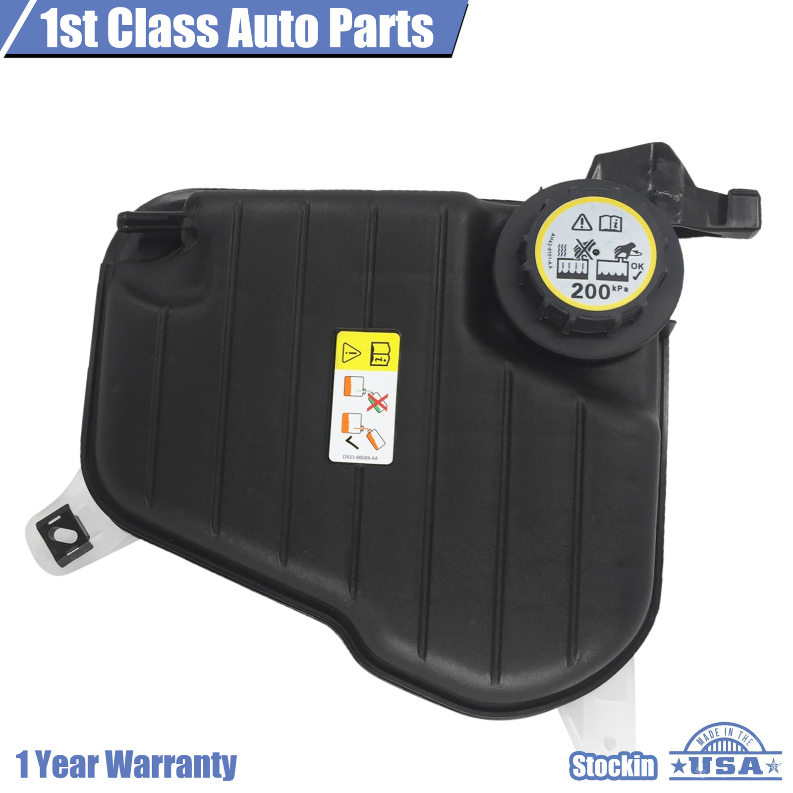 Radiator Coolant Overflow Tank W/Cap For Jaguar 3.0L 5.0L V8 C2Z2 SVB ...