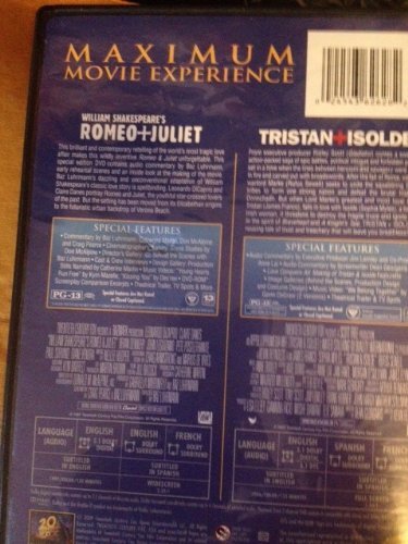 Romeo + Juliet and Tristan + Isolde Double Feature 2 DVD Set | eBay