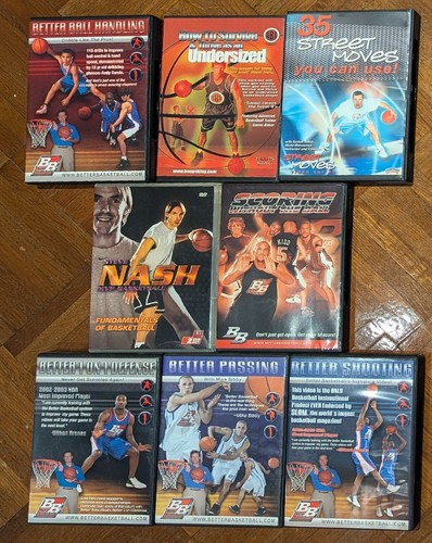 Great Lot (8) Basketball Training DVDs - Better Bball, Steve Nash ...