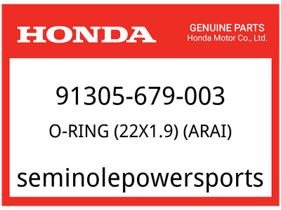 Honda OEM Part 91305-679-003 O-RING (22.1X2) | eBay