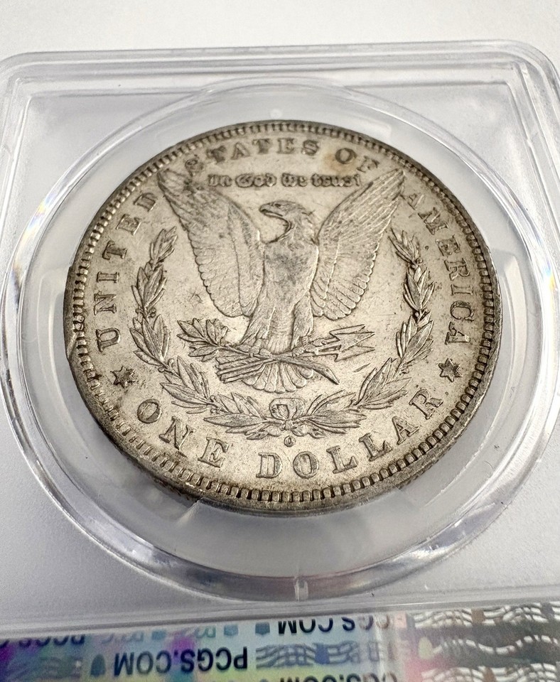 1880 O $1 Morgan Silver Dollar VAM 6 8/7 Ear. TOP 100 👈PCGS GOLD SHIELD ...