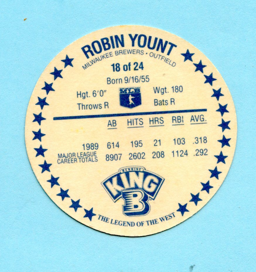 1990 King-B Jerky Third Annual Collector's Edition Discs # 18 Robin ...