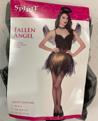 ADULT “FALLEN ANGEL” SPIRIT HALLOWEEN SEXY COSTUME SZ LG/XL 12-16 NWT ...