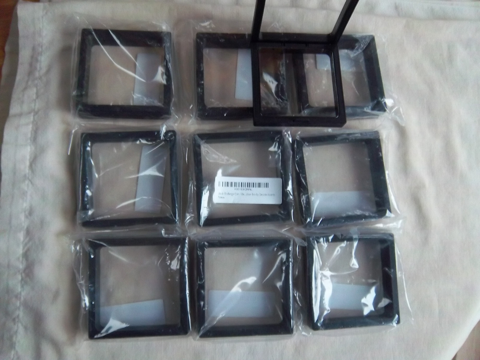 Lot of 10 Plastic 3.5"x3.5"x.75" See Through Cases For Collectibles | eBay