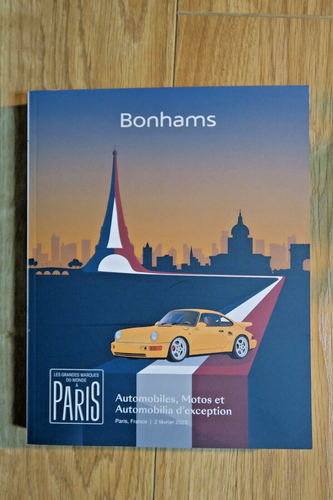 BONHAMS CATALOGUE VENTE ENCHERES AUTOMOBILES PARIS 1/2/02/2023 | eBay
