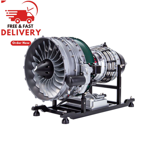 Mechanical Dual Spool Turbofan Engine Model Kit Aircraft Jet Turbofan ...