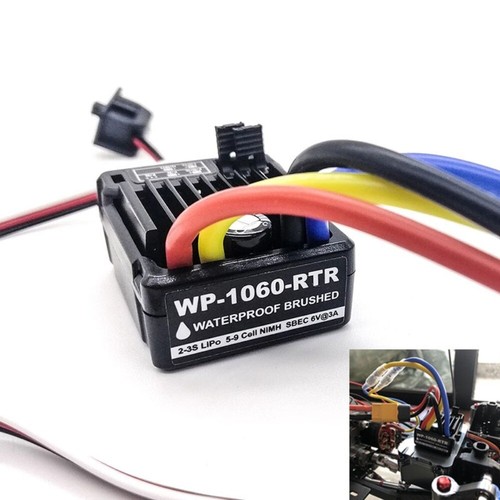 Original HobbyWing QuicRun 1060 60A Waterproof Brushed Speed Controller ...