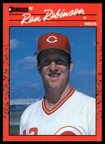 1990 Donruss 553 Ron Robinson Cincinnati Reds Baseball Card | eBay