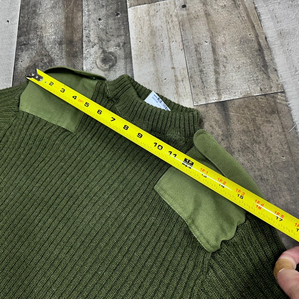 Commando Sweater Wool Service USMC OD Green Mens Size 38 Military DSCP ...