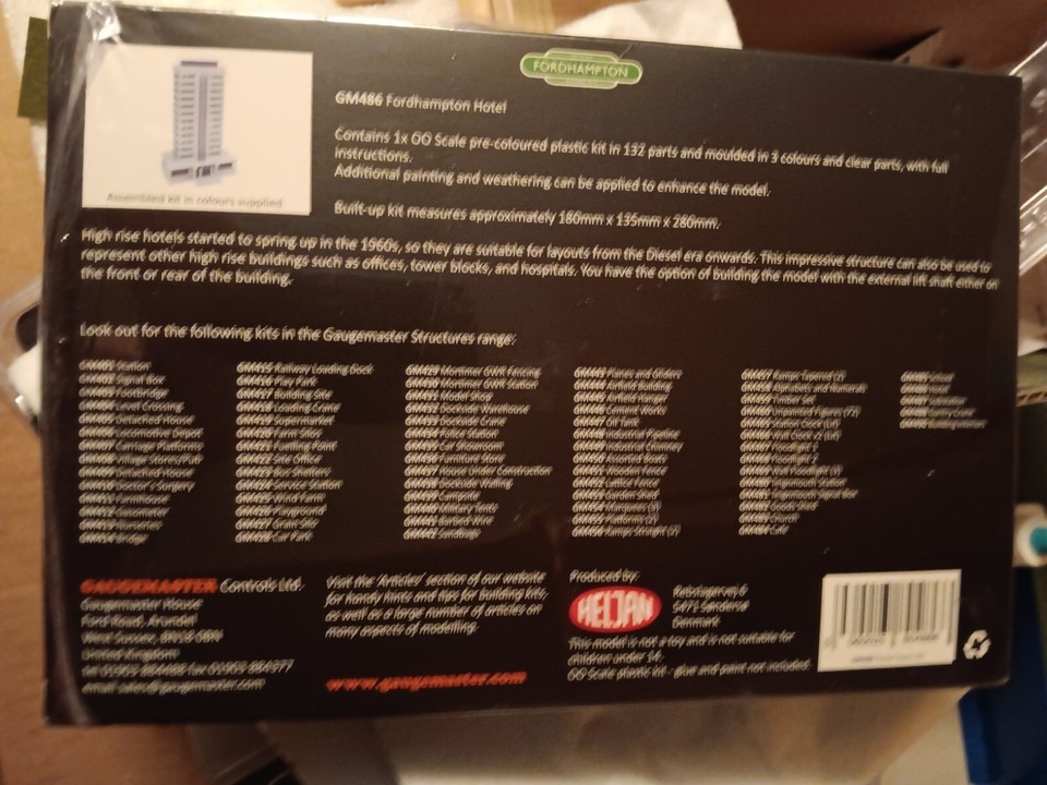 Heljan Grand Hotel High Rise Building Kit #1713 GM 486 Fordhampton ...