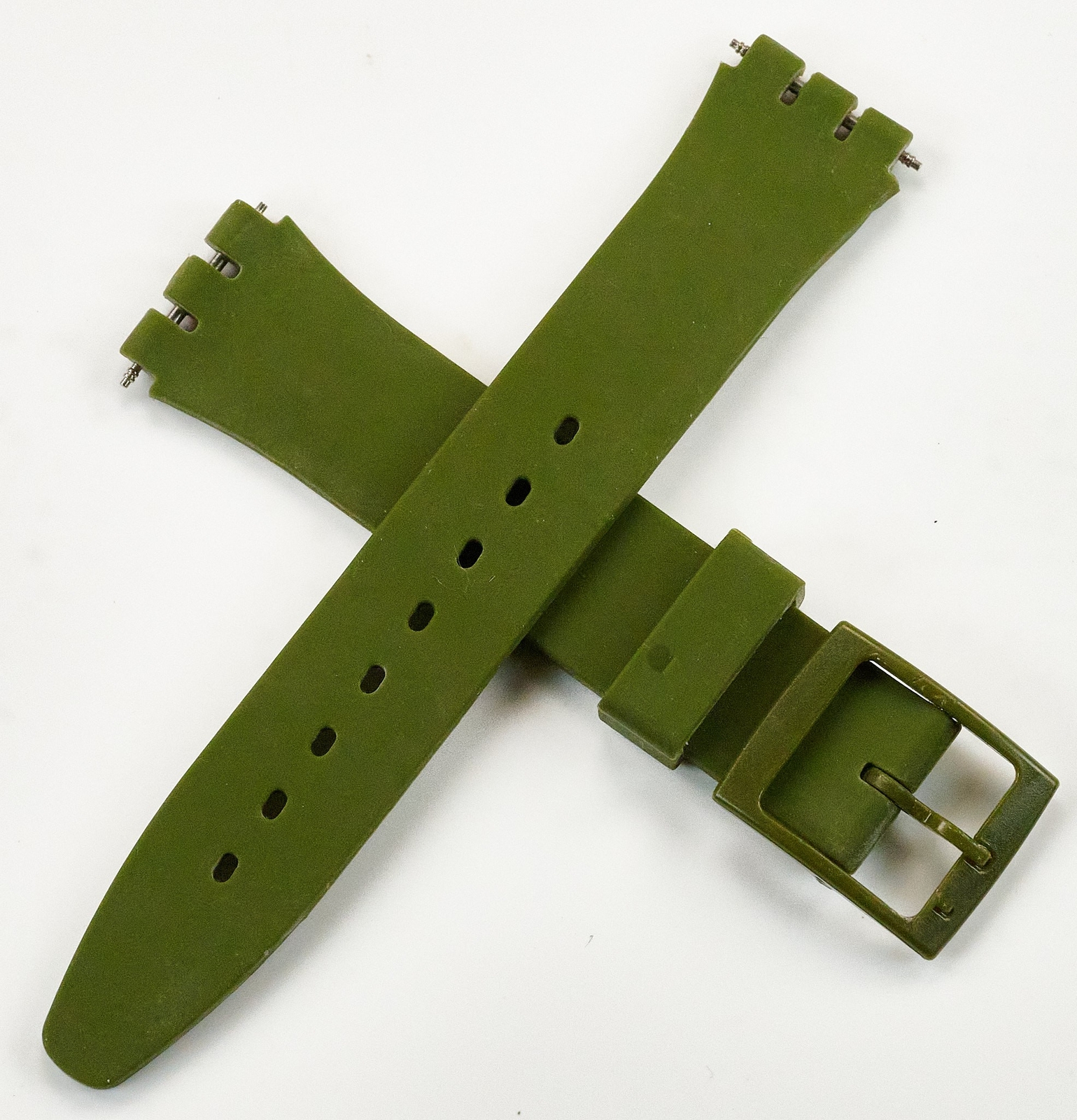 17mm Silicone Rubber Swatch Watch Strap Soft Band Replacement 18 ...