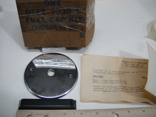 NOS OEM Genuine Ford 1971 72 Pinto Torino Ranchero Fuel Gas Cap Chrome ...