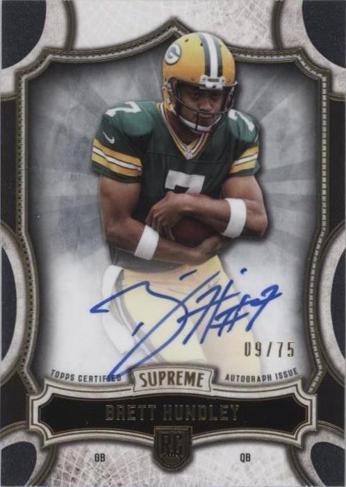 2015 Topps Supreme - Supreme Autographs Rookies Brett Hundley #SRA-BH ...