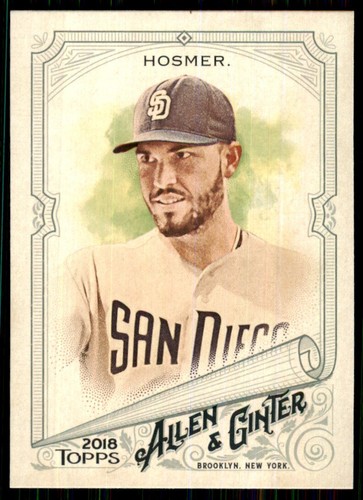 2018 Topps Allen & Ginter Eric Hosmer San Diego Padres #74 MLB Baseball ...