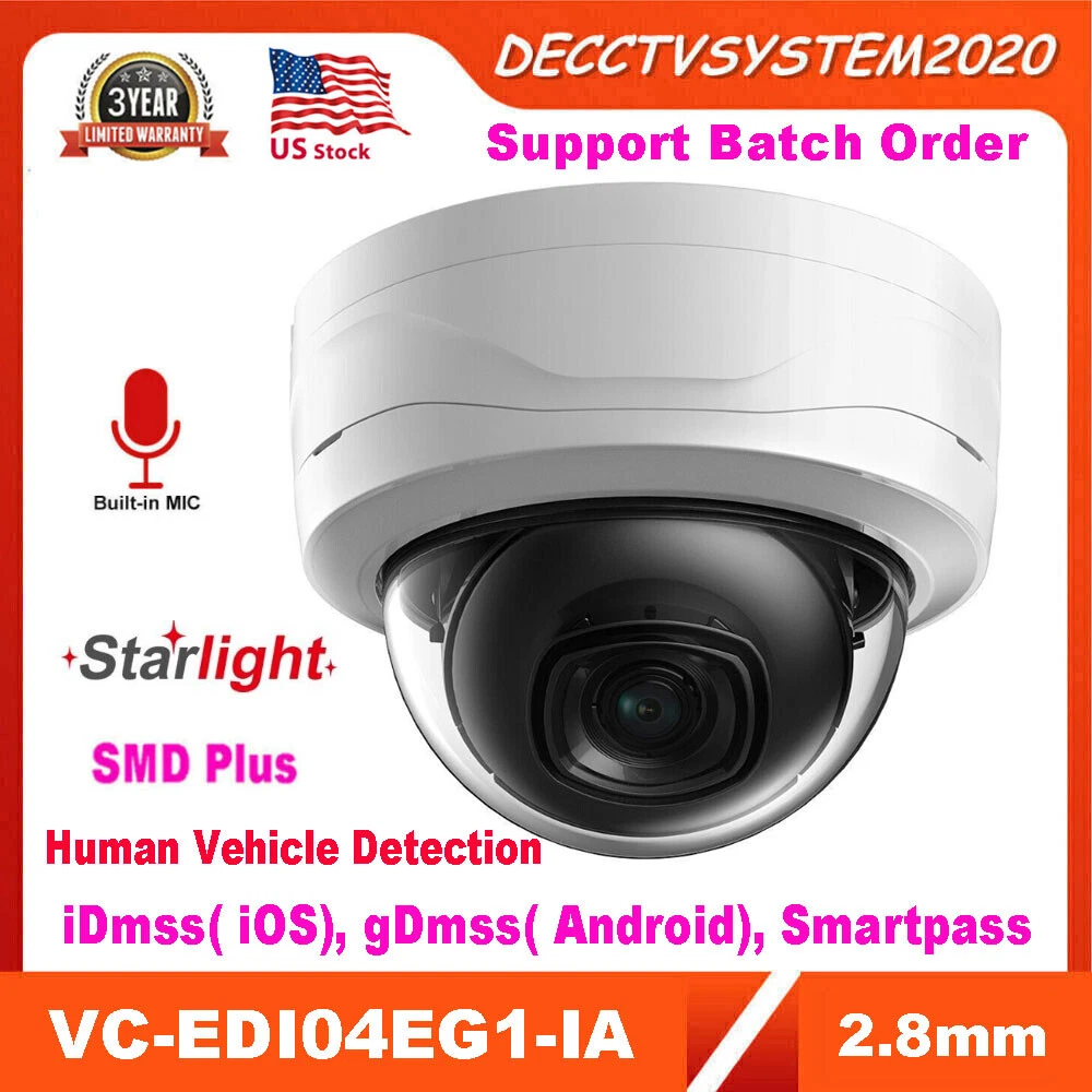 4K Ultra HD Dome IP Camera Motorized Zoom Lens, 45% OFF
