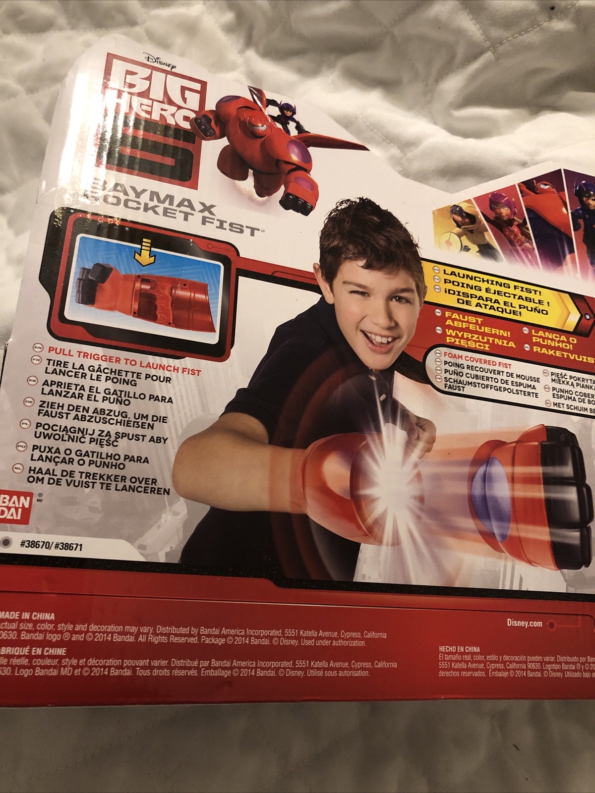 Big Hero 6 Baymax Rocket Fist Toy - Launching Fist Toy Bandai Rare | eBay