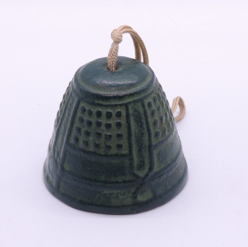Japanese Wind Chime Windbell Nambu Cast Iron Green Temple Bell Hanging ...