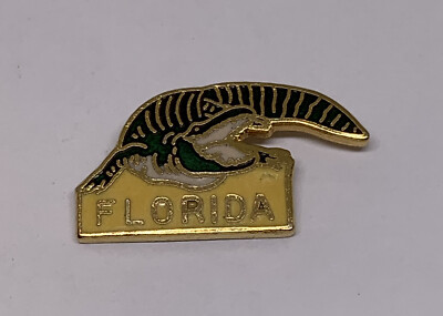 Vintage Florida Alligator Gator GMB Travel Souvenir Lapel Pin (59) | eBay