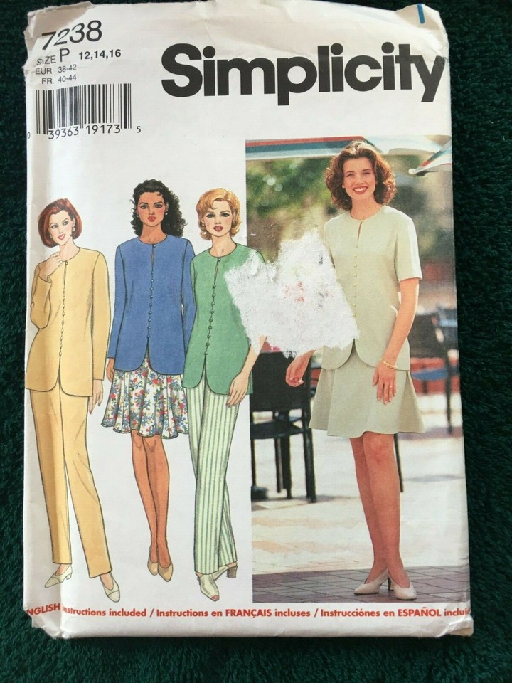 Simplicity Patterns (W) ~ All Patterns are Size 12-16 ...