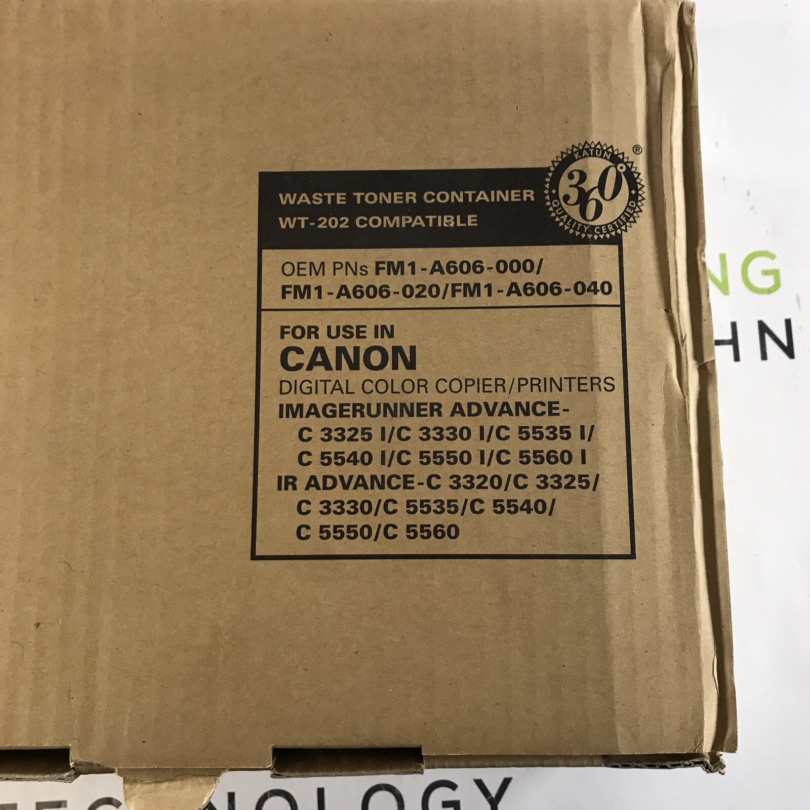 Canon WT-202 FM1-A606-000 Waste Toner Container New/Open box | eBay