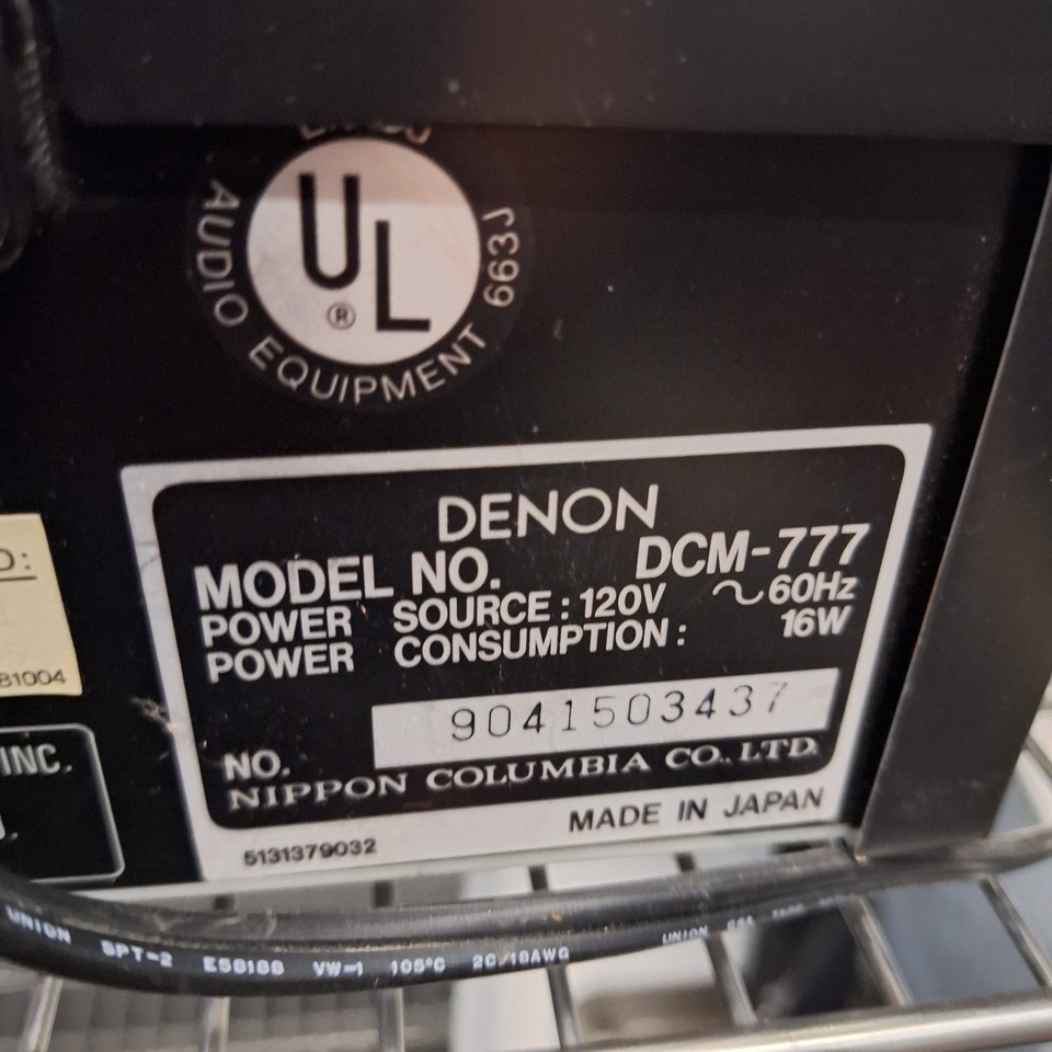 USED | Denon DCM-777 5-Disc Compact Disc Carousel Changer Stereo System ...