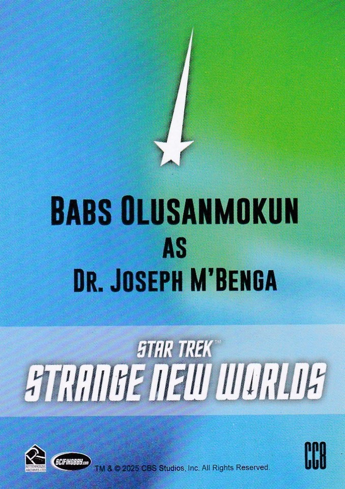 2022 Star Trek: Strange New World Season 1 Gallery Cast CC8 Dr. Joseph ...