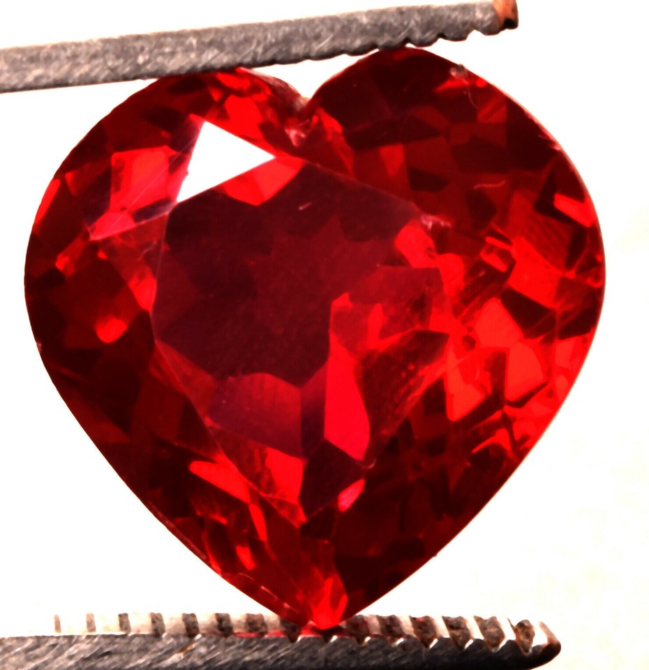 6.20 Cts. Natural Mozambique Red Ruby Heart Shape Certified Gemstone | eBay