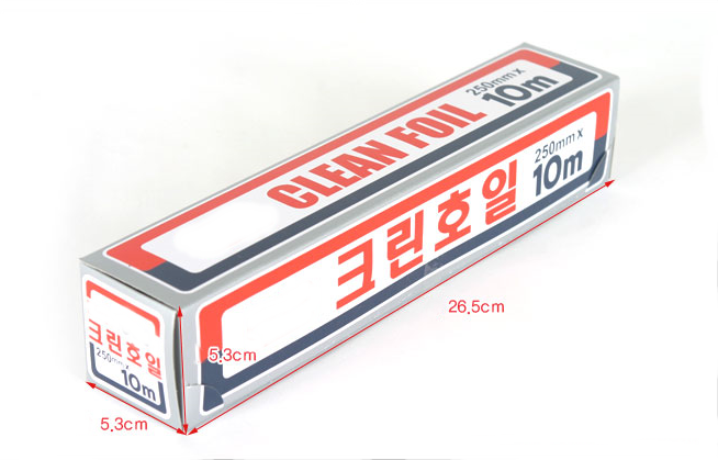 CLEAN FOIL Aluminum Foil 250mm x 10M Cooking Roll Paper Kitchen Made in ...