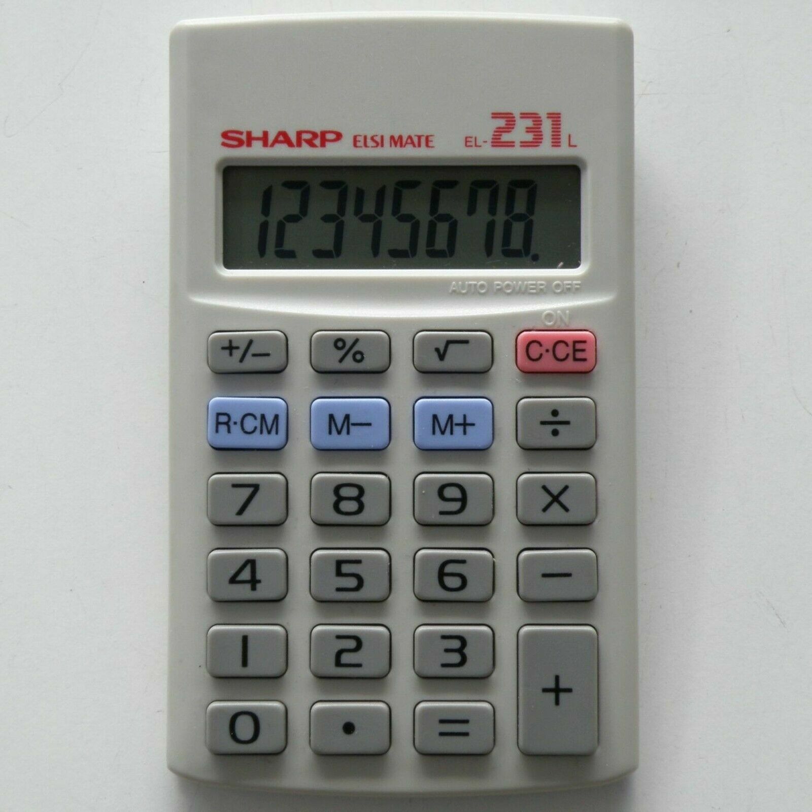 Sharp Taiwan Elsi Mate El-231l Solar Cell Calculator LCD New-old-stock ...