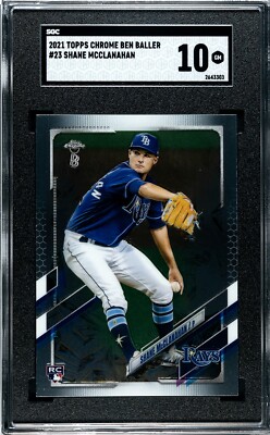 2021 Topps Chrome Ben Baller #23 Shane McClanahan Rookie SGC 10 GEM ...
