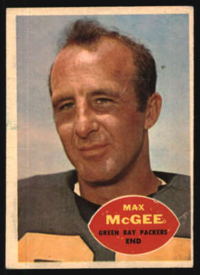 1960 Topps #55 Max McGee EX/EX+ Packers 569925 | eBay