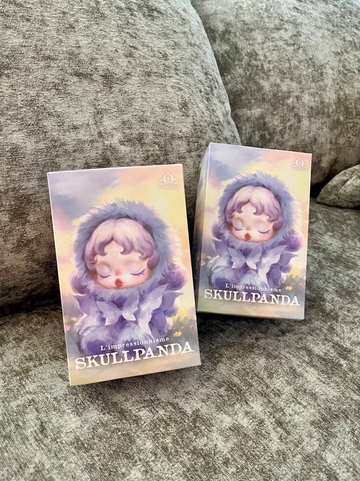 100% Authentic POP MART Skullpanda L'impressionisme Plush Pendant Mist ...