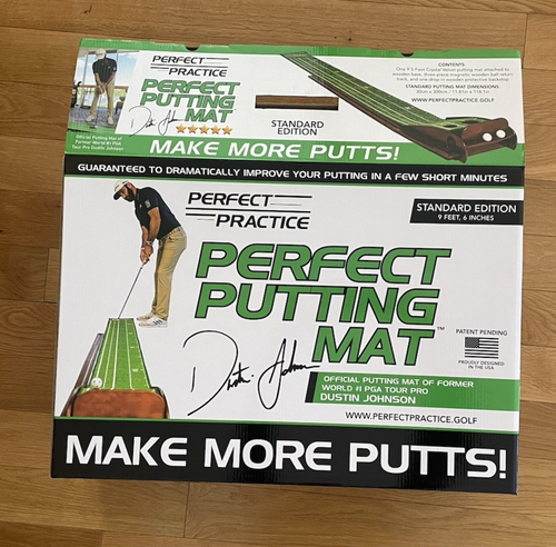 Perfect Practice Golf Putting Mat 9 Feet LongT Dustin Johnson | eBay