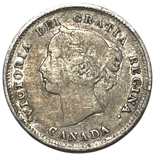 1889 Canada 5c Five Cents 0.925 Silver Coin Canada KM# 2 Lot B1-176 ...