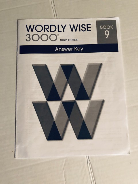 Wordly Wise 3000 Test Booklet Book 9 by School Specialty Inc. Answer ...