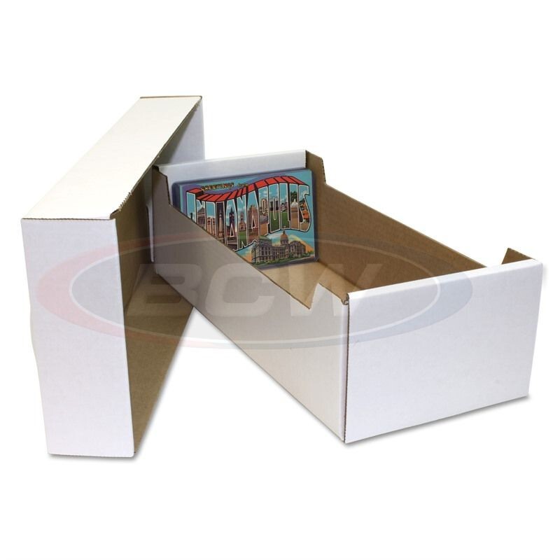 (10x) BCW Postcard Corrugated Cardboard Storage Box- Card Boxes | eBay