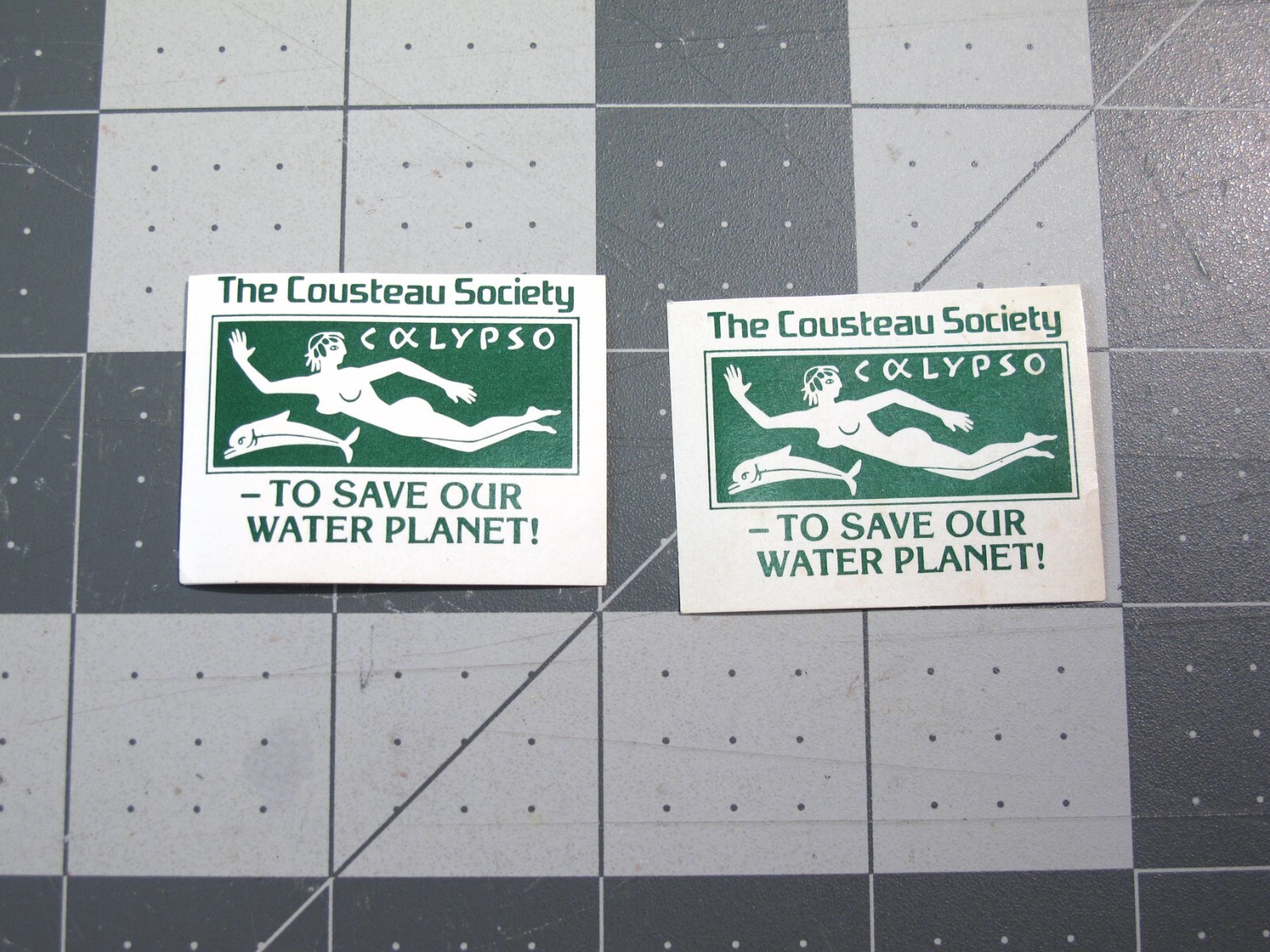 vtg The Cousteau Society Calypso sticker dive scuba conservation 2 ...