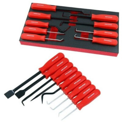 9pc Mechanics Scraper Hook And Pick Set in EVA Foam Tray by Neilsen ...