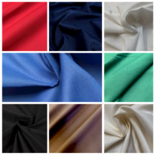 Colored Muslin Fabric 44/45" wide 100% Cotton By The Yard (6 color ...