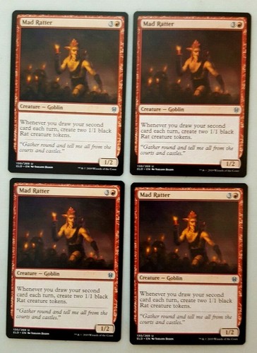 4x Mad Ratter Mtg Magic the Gathering Throne of Eldraine NM Playset | eBay