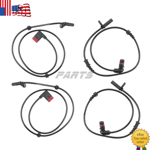 4PCS ABS Wheel Speed Sensor Front Rear for Mercedes-Benz C230 C300 C350 ...