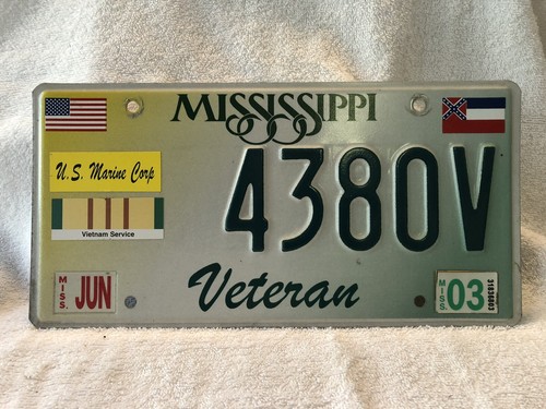 2003 Mississippi Marine Corps Vietnam Veteran License Plate | eBay