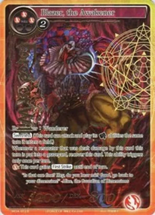 Blazer, the Awakener MOA-012 R Foil Stamped Light Play Force of Will ...