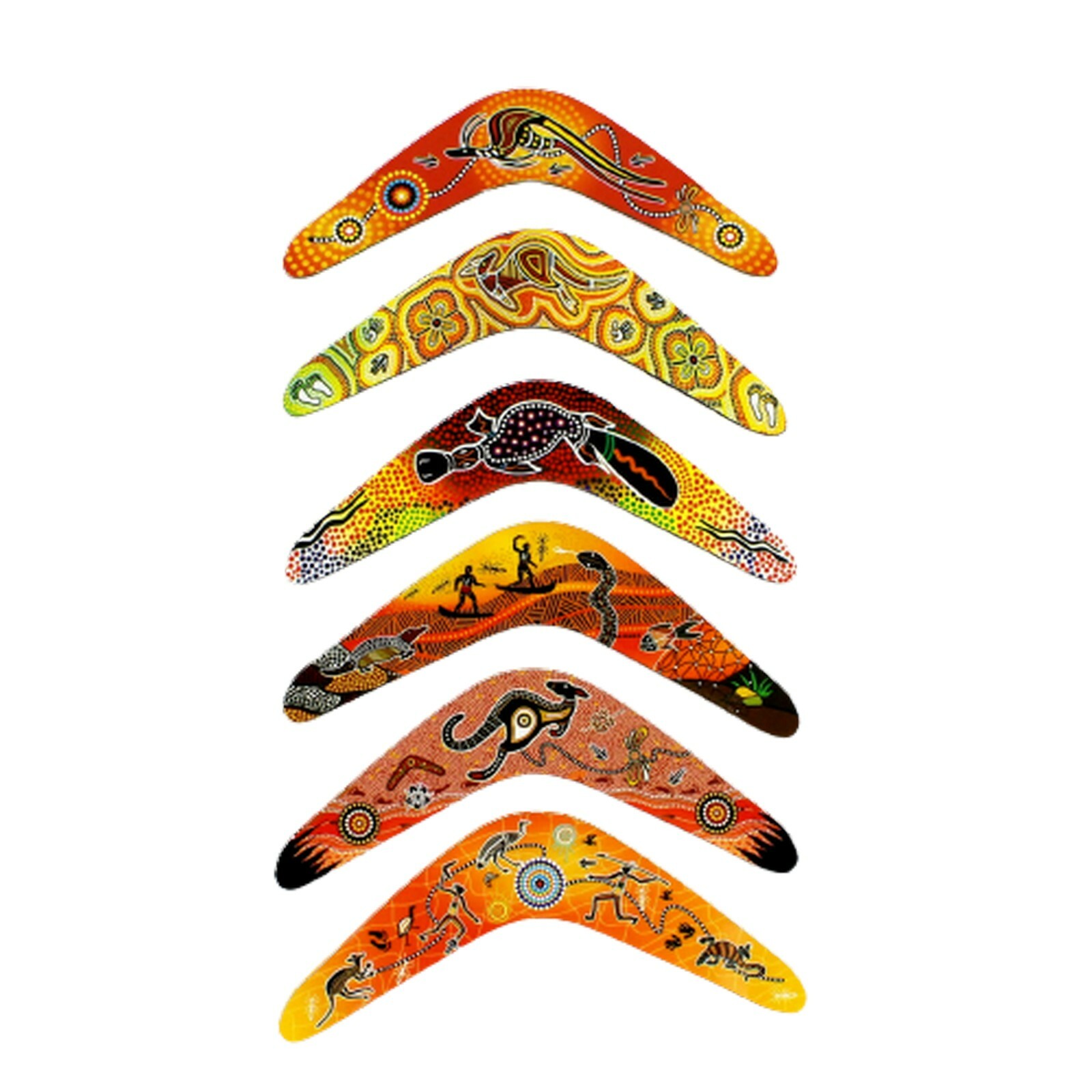 6 Fridge Magnet Australia Aboriginal Kangaroo Animal Art Boomerang ...