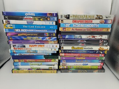 Childrens Dvd Lot Of 33 Kids Movies, Animated | eBay