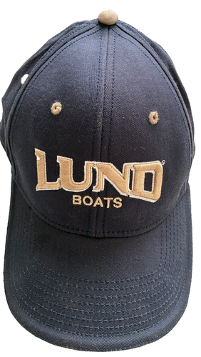 Sharp Navy and Gold Lund Boats Hat Cap Strap Back | eBay