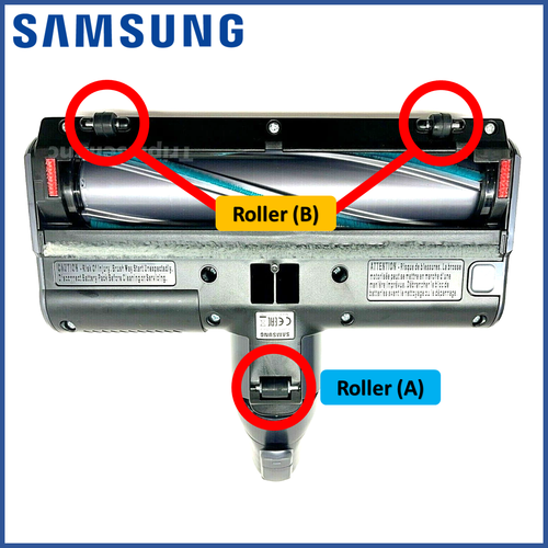 NEW GENUINE SAMSUNG Jet Roller Wheel With Shaft For Turbo Action Brush ...