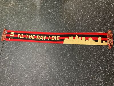 Atlanta United Scarf - Five Stripe Life Scarf Gold skyline Scarf | eBay