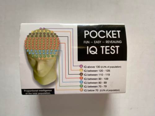 Pocket IQ Test Fun Easy Revealing IQ Test 9318011004391 Set Proportion ...